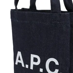 A.p.c. Ninon Logo Printed Tote - Black