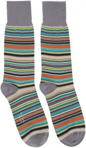 Paul Smith Striped Three-pack Socks