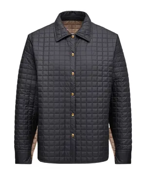 Moncler Square-quilted Reversible Padded Shirt