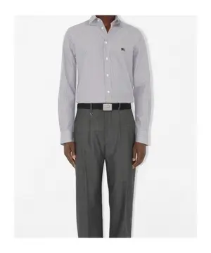 Burberry Regular Fit Striped Cotton Shirt