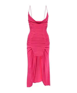 DION LEE Slit Detail Dress - Pink