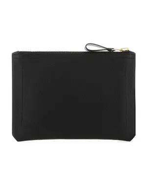 TOM FORD Logo Embossed Zipped Clutch Bag