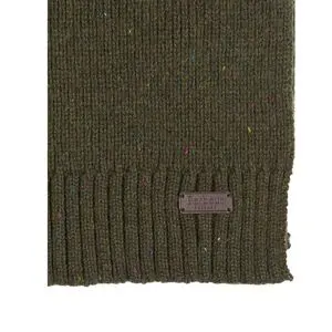 Barbour Logo Knitted Beanie And Scarf Combination