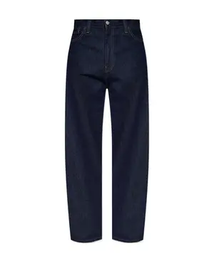 Carhartt Work In Progress Logo Patch Wide Leg Jeans