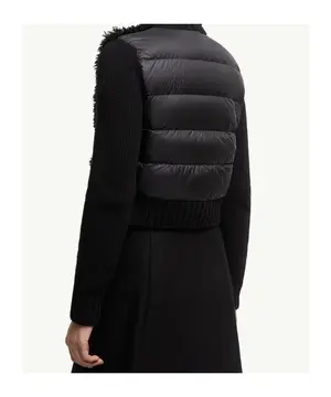 Moncler Padded Wool Teddy Cardigan