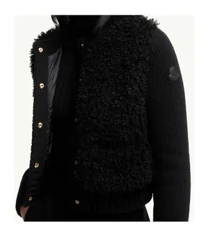 Moncler Padded Wool Teddy Cardigan