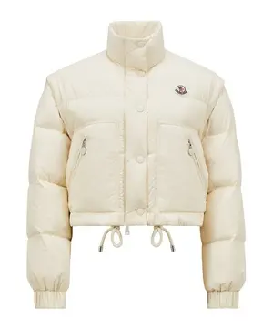 Moncler Selle Logo Patch Puffer Jacket