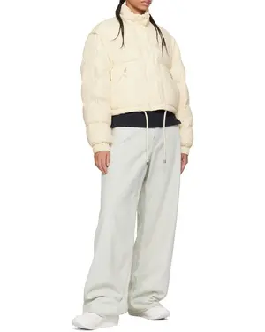 Moncler Selle Logo Patch Puffer Jacket