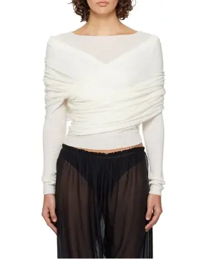 Paloma Wool Cowl-effect Knitted Top
