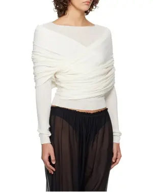 Paloma Wool Cowl-effect Knitted Top