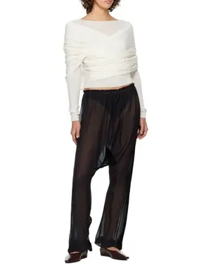Paloma Wool Cowl-effect Knitted Top