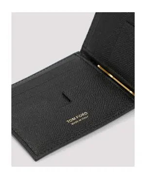 TOM FORD Logo Plaque Bi-fold Cardholder