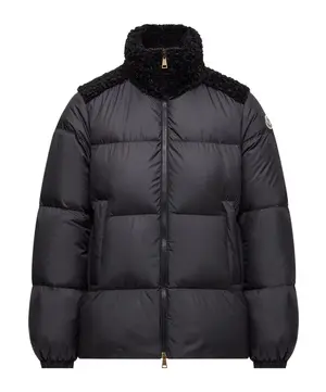 Moncler Esnaie Logo Patch Zip-up Jacket