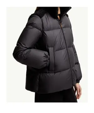 Moncler Esnaie Logo Patch Zip-up Jacket