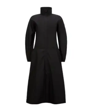 Moncler Turtleneck Cotton Midi Dress