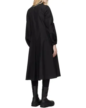Moncler Turtleneck Cotton Midi Dress