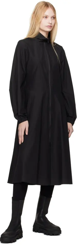 Moncler Turtleneck Cotton Midi Dress