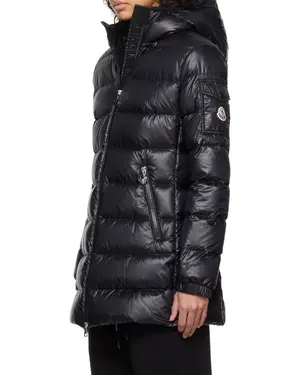 Moncler Glements Hooded Mid-length Down Jacket