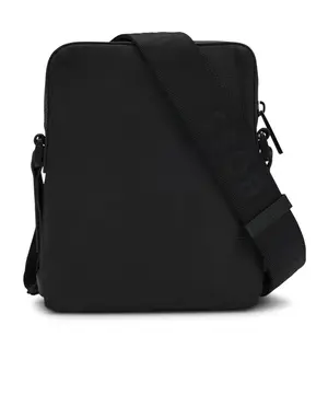Hugo Boss Logo Debossed Zip-up Messenger Bag