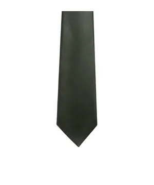 Bottega Veneta Smooth Lambskin Tie - Dark Green