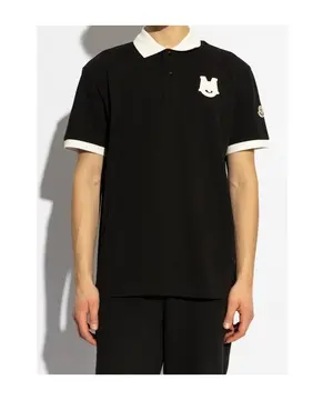 Moncler Logo Patch Short-sleeve Polo Shirt