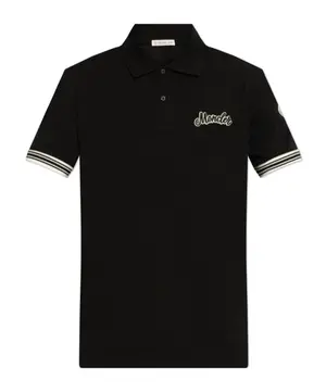 Moncler Logo Embroidered Short-sleeved Polo Shirt