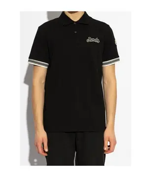 Moncler Logo Embroidered Short-sleeved Polo Shirt