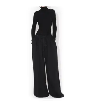 Alaïa Peplum Fleece Pants