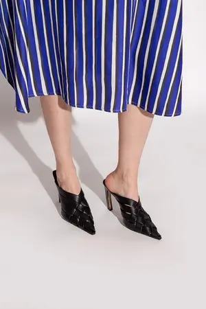 Bottega Veneta Alfie Heeled Mules