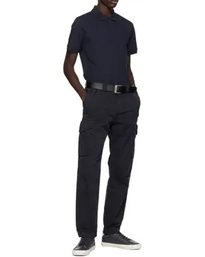 Hugo Boss Logo Patch Short Sleeved Polo Shirt - Black