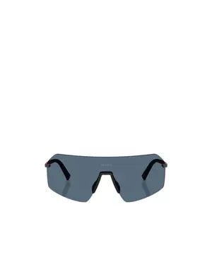 Prada Linea Rossa Irregular Frame Sunglasses - Black