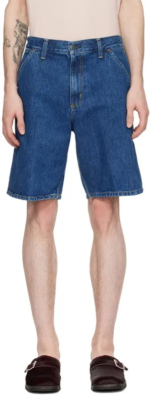 Carhartt Work In Progress Single Knee Denim Shorts