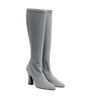 Magda Butrym Suede Knee-high Boots - Gray