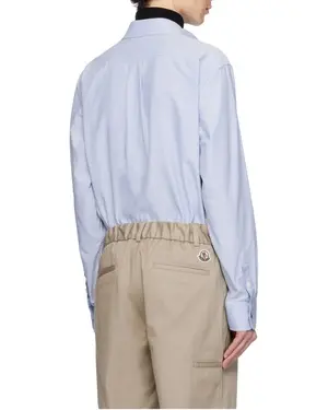 Moncler Embroidered Logo Oxford Shirt