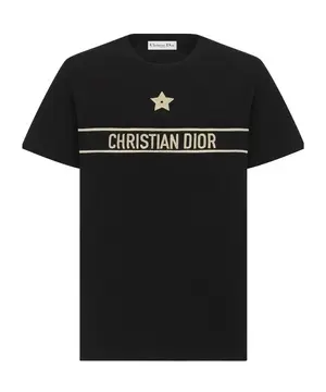 Dior Embroidered T-shirt - Black