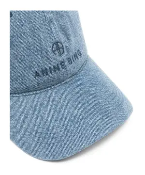 ANINE BING Logo Embroidered Baseball Cap