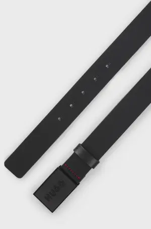 Hugo Boss Belt With Plaque Buckle