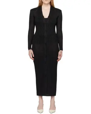 TOM FORD Metallic-threading Knitted Maxi Dress