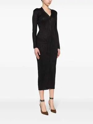 TOM FORD Metallic-threading Knitted Maxi Dress