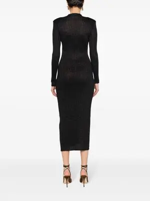 TOM FORD Metallic-threading Knitted Maxi Dress