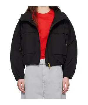 Moncler Logo Patch Zip-up Jacket