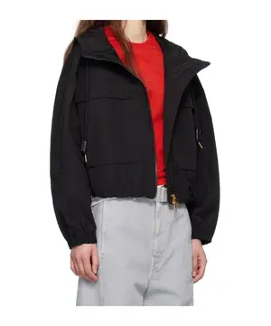 Moncler Logo Patch Zip-up Jacket