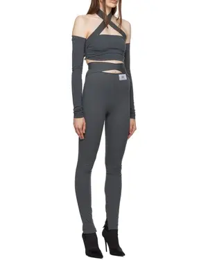 Dolce & Gabbana Crossover-strap High-waisted Leggings