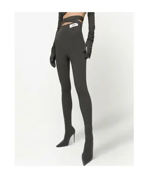 Dolce & Gabbana Crossover-strap High-waisted Leggings