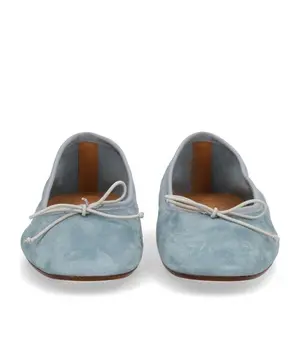 AeydĒ Bow Detailed Slip-on Flats - Gray