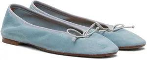 AeydĒ Bow Detailed Slip-on Flats - Gray