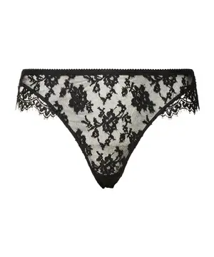 Dolce & Gabbana Dolce Gabbana High Waist Lace Briefs - Black