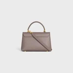 Celine Teen Nino Bag In Supple Grained Calfskin - Gray