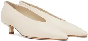 AeydĒ Logo Low-heeled Pumps - White