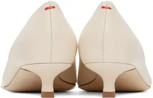 AeydĒ Logo Low-heeled Pumps - White